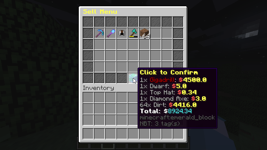 SellGUI | SpigotMC - High Performance Minecraft Software