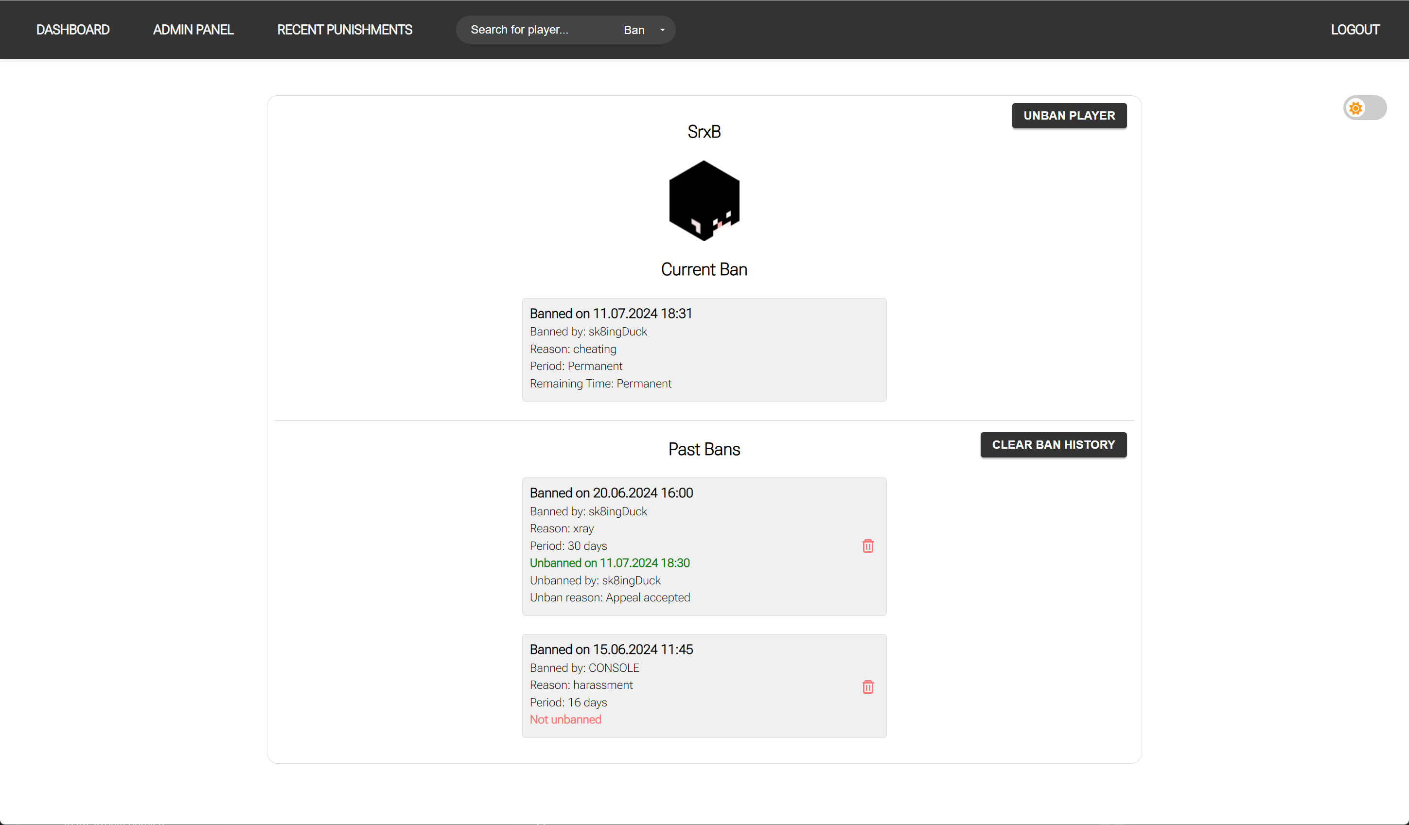 Mute System with Web Admin Panel [1.8 - 1.21] | SpigotMC - High ...