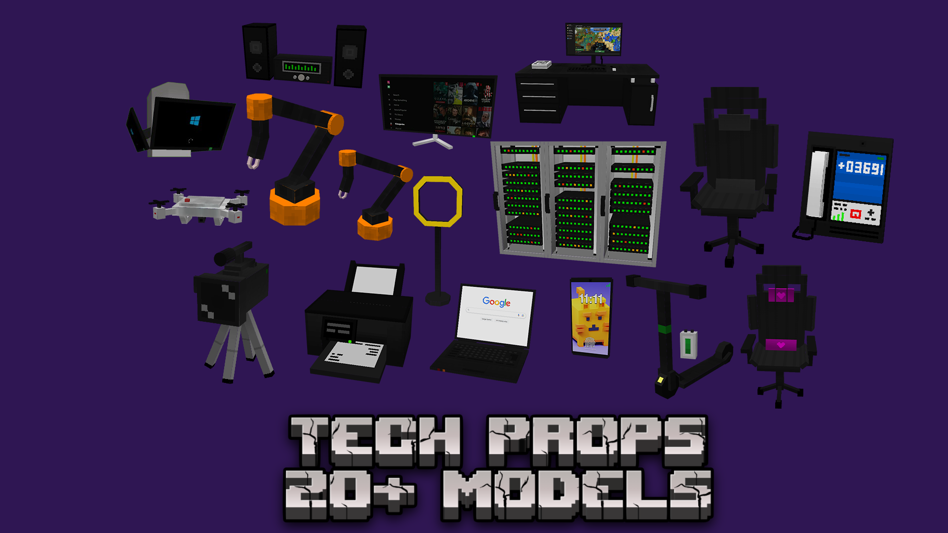 ⭐ Various Tech Props ⭕ ItemsAdder Addon | SpigotMC - High Performance Minecraft Software