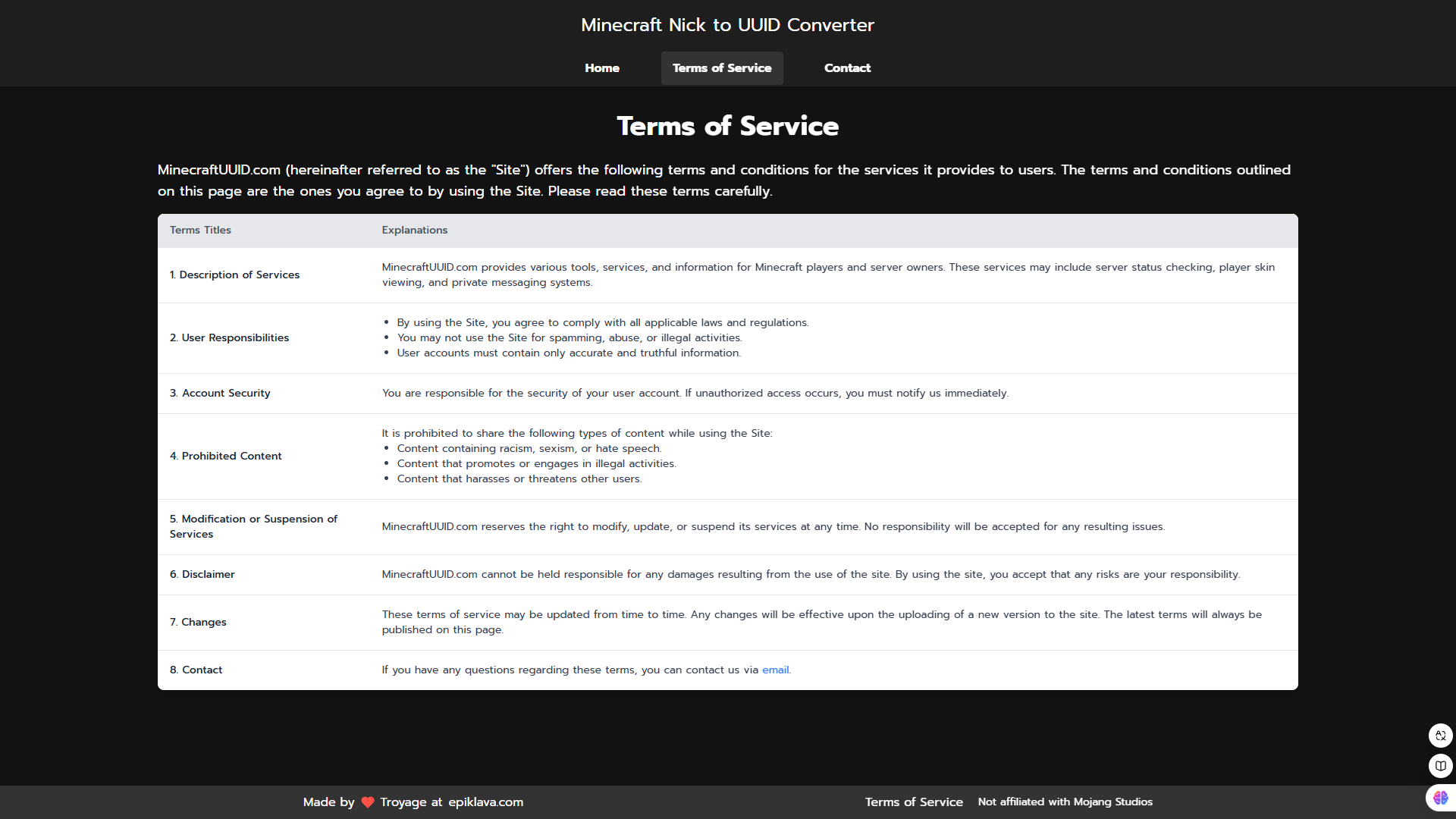 Free Minecraft Nickname to UUID Converter by Epla Studio | SpigotMC ...