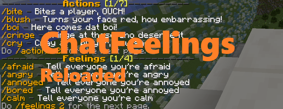 ChatFeelings Reloaded | SpigotMC - High Performance Minecraft Software
