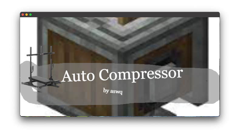 Auto Compressor (Skript) | SpigotMC - High Performance Minecraft Community