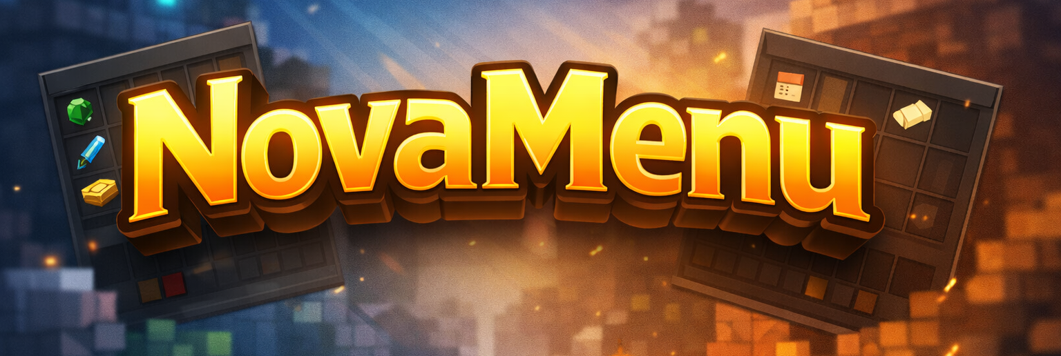 ⚜️NovaMenu⚜️ [1.18 - 1.21.X] ~ Dynamic & Animated Menu Plugin with ...