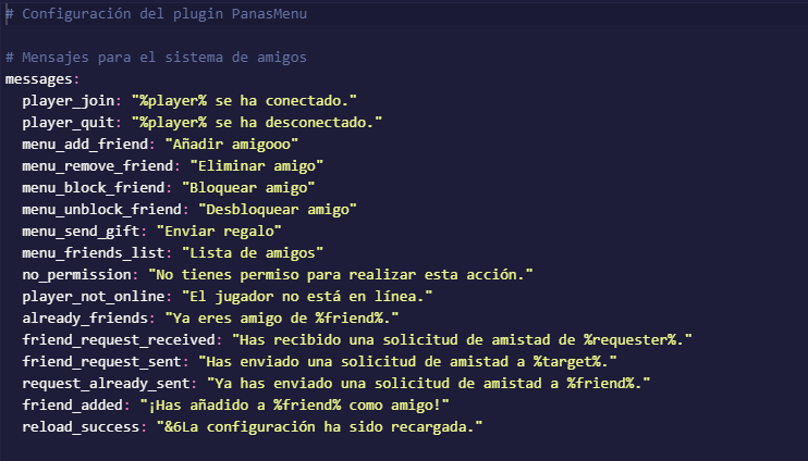 PanasMenu | SpigotMC - High Performance Minecraft Community