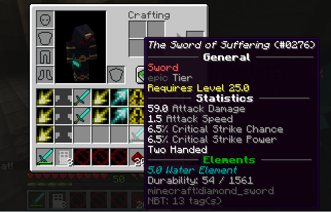 Premium - ⚔️ MMOItems ⚔️ Items, Weapons, Armor Sets, Tiers, Editor GUI ...