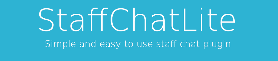 StaffChatLite | SpigotMC - High Performance Minecraft Software