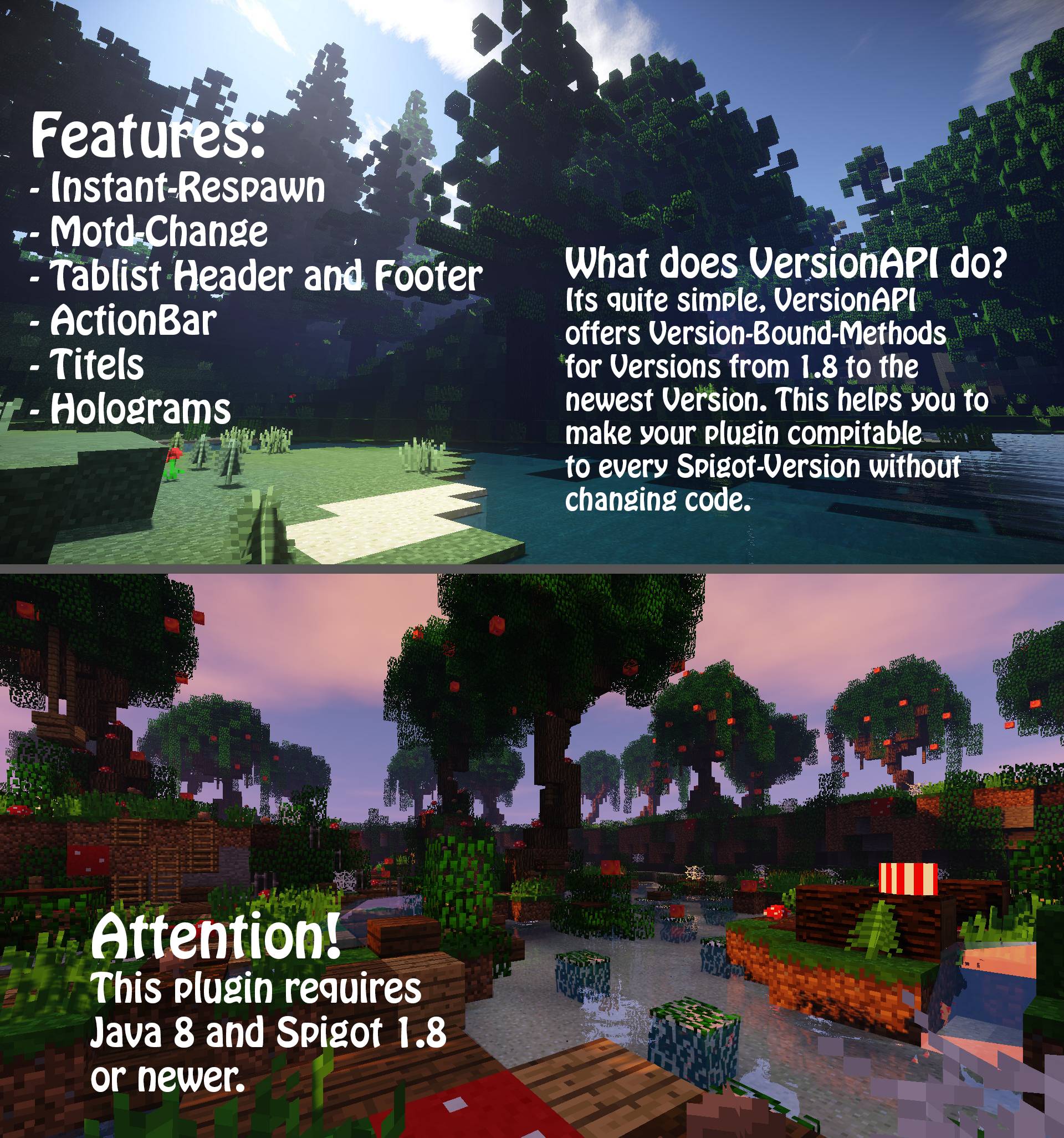 VersionAPI [DISCONTINUED] | SpigotMC - High Performance Minecraft Community