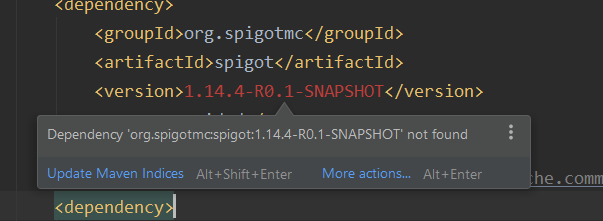 Solved - Spigot dependency not found. (not spigot-api) | SpigotMC ...