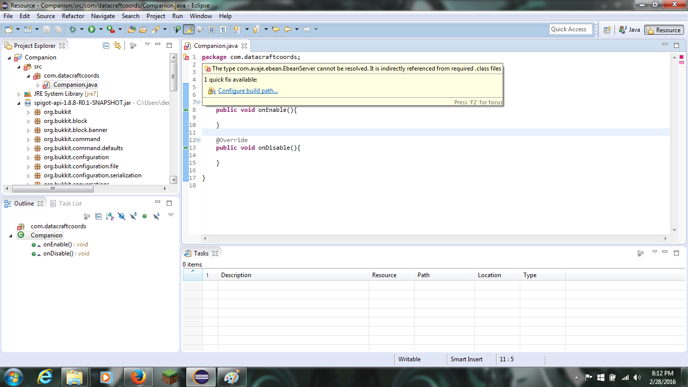 Solved - [1.8.8] Errors following Blank plugin tutorial | SpigotMC ...