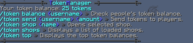 TokenManager | SpigotMC - High Performance Minecraft Software