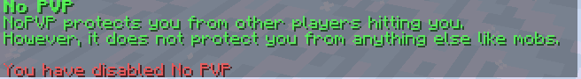NoPVP - Toggle PVP for you | SpigotMC - High Performance Minecraft Software