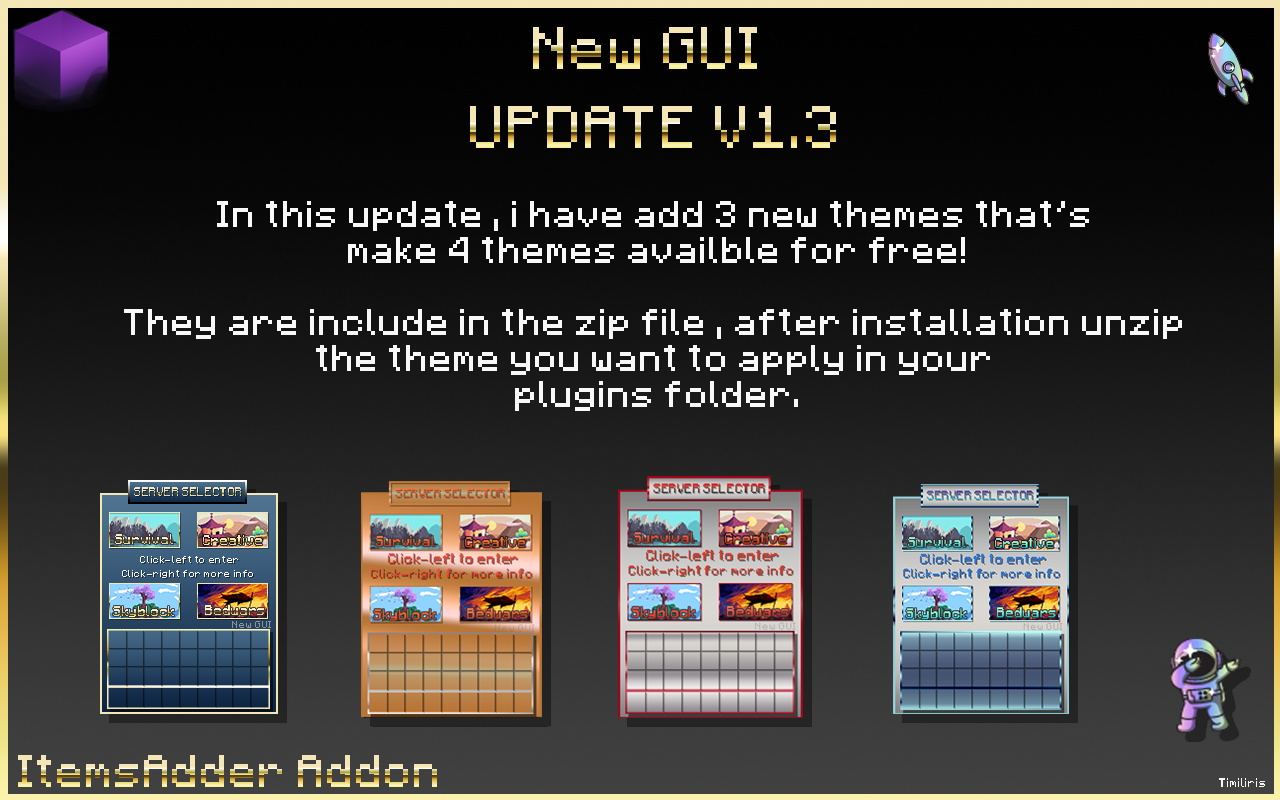 (Out Dated)⭐⭐ New Gui ⭐⭐ ItemsAdder Addon - Server Selector | SpigotMC ...