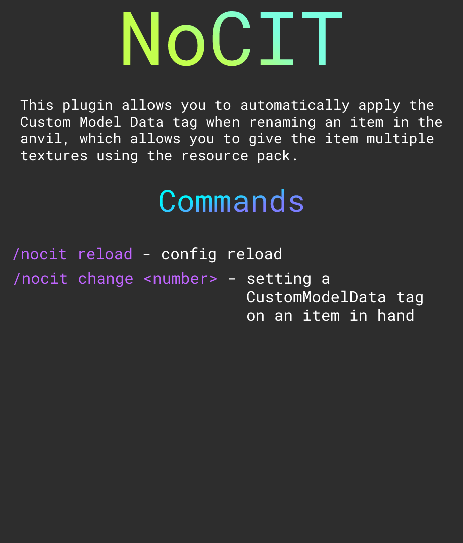 NoCit 1.14 - 1.19.2 | SpigotMC - High Performance Minecraft Community