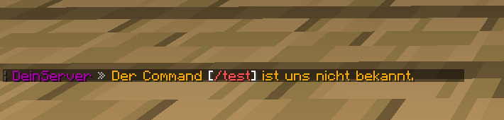 Unknown Command Message | SpigotMC - High Performance Minecraft Software