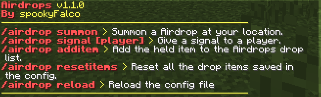 Airdrops | SpigotMC - High Performance Minecraft Software