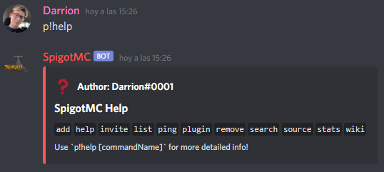 SpigotMC Discord Bot | SpigotMC - High Performance Minecraft Community