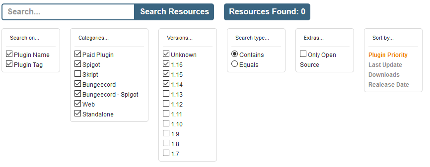SpigotSearchEngine | SpigotMC - High Performance Minecraft Community