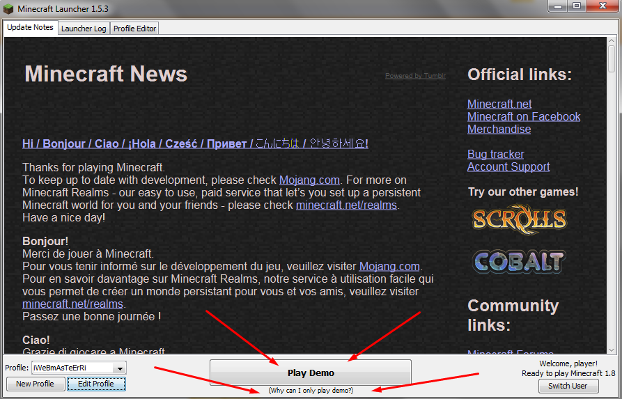 Why can I only play Demo? [SOLVED] | SpigotMC - High Performance ...
