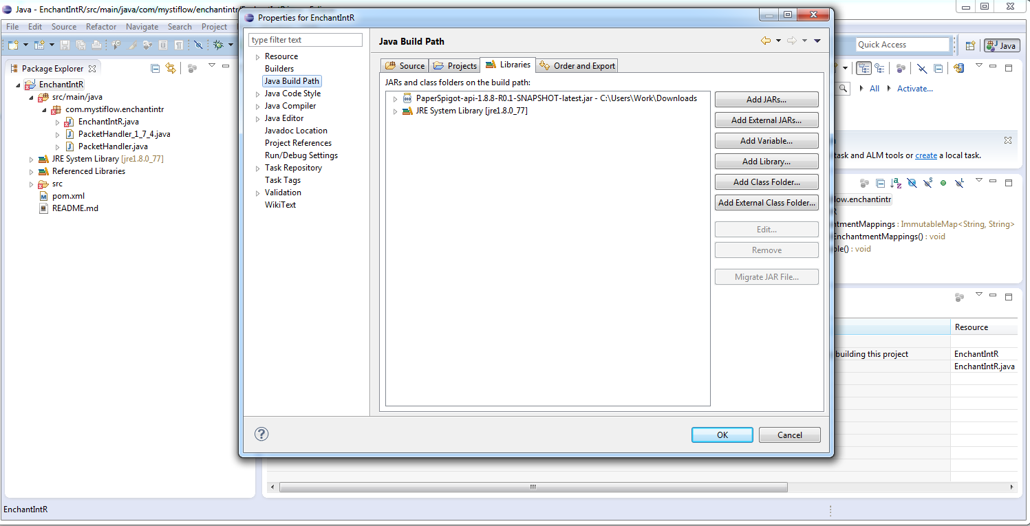 Eclipse Error: "The type com.avaje.ebean.EbeanServer cannot be resolved ...
