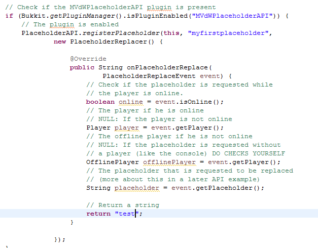 MVdWPlaceholderAPI | SpigotMC - High Performance Minecraft Community
