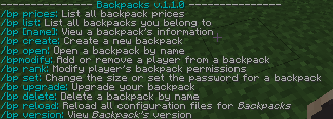 Backpacks | SpigotMC - High Performance Minecraft Community
