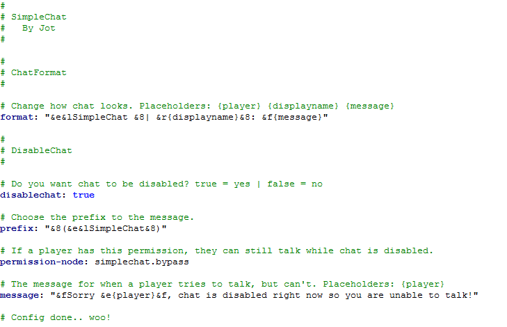 SimpleChat 1.8.x - 1.12.x | SpigotMC - High Performance Minecraft Community