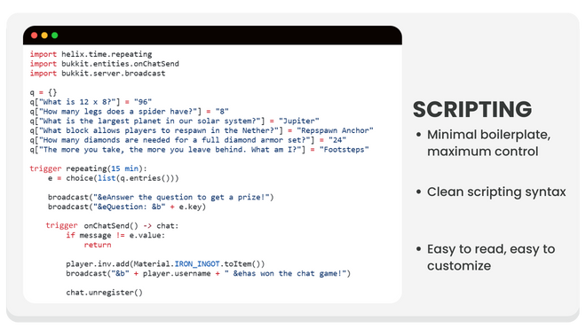 Helix - ⭐ The most advanced GUI-based script engine ⭐ | SpigotMC - High ...