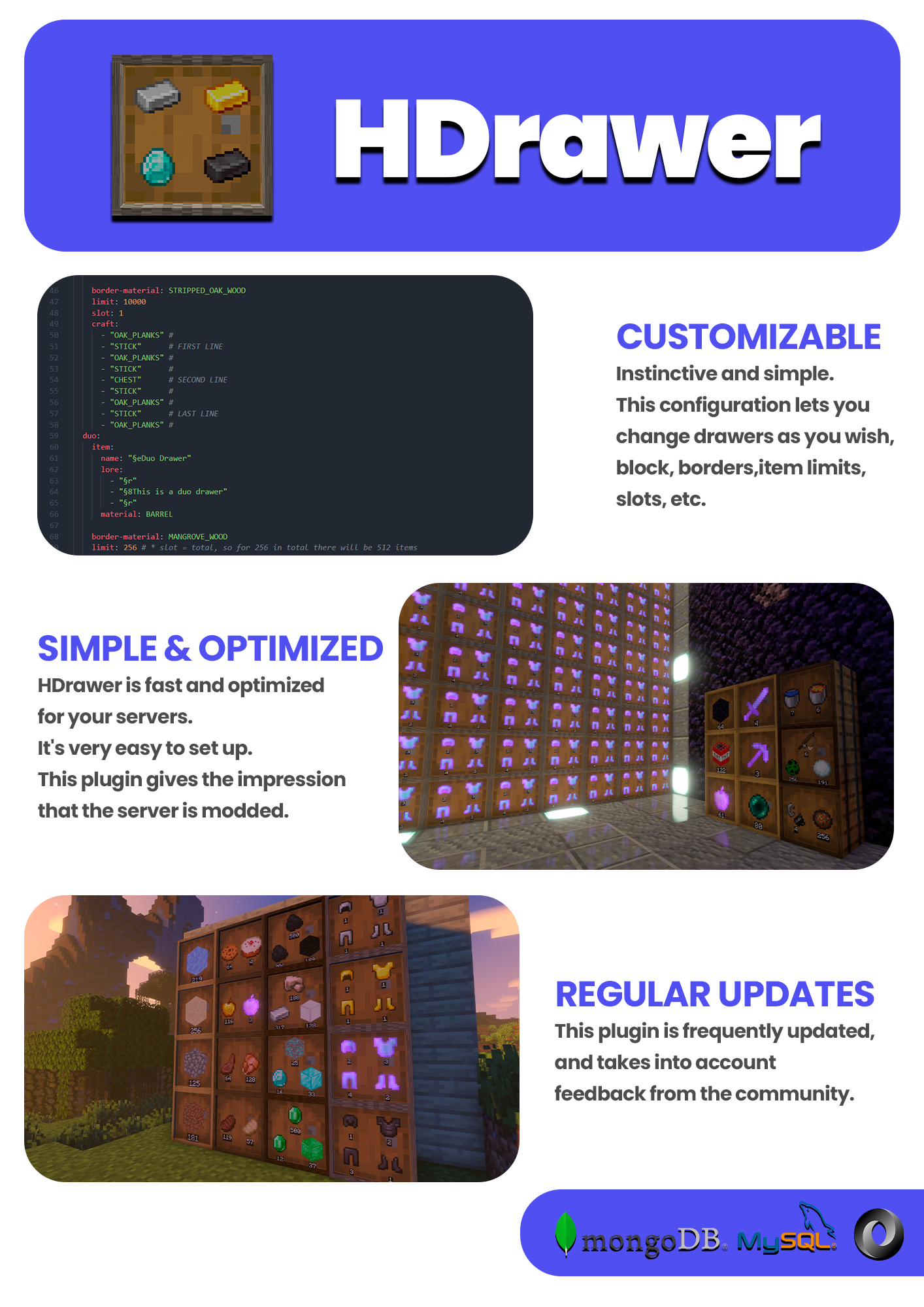HDrawer | SpigotMC - High Performance Minecraft Community