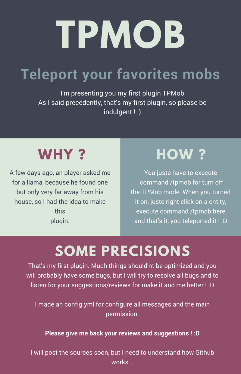 TPMob | Teleport your favorites mobs | SpigotMC - High Performance ...