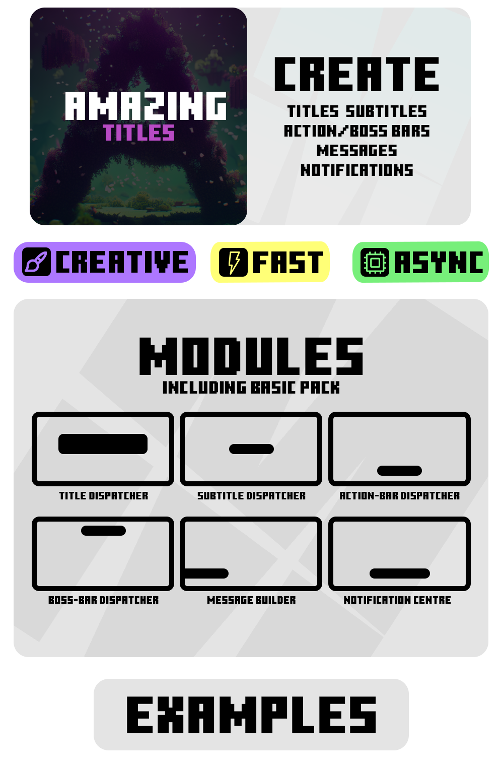 AmazingTitles | Title, SubTitle, BossBar, ActionBar Animations, CMI support and more ...