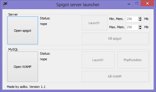 Spsl - Spigot server launcher | SpigotMC - High Performance Minecraft ...