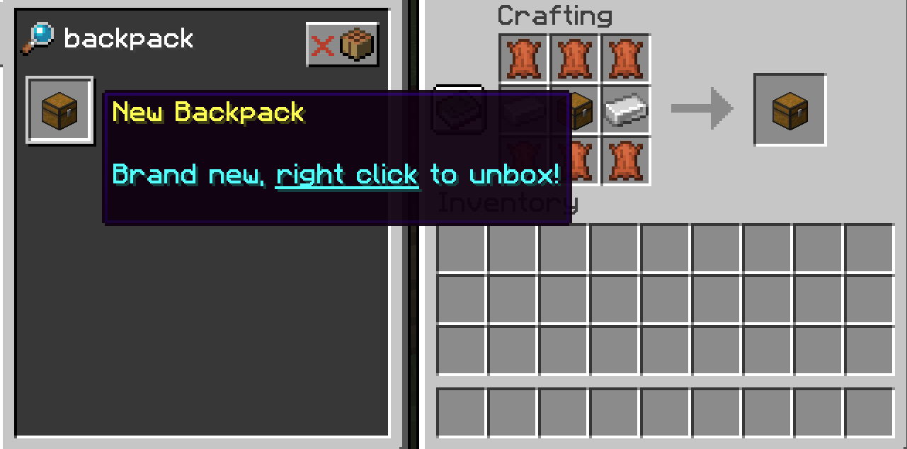 Spigot - :【Kix's Simple Backpacks】: Simple & customizable survival ...