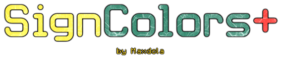 SignColors+ | SpigotMC - High Performance Minecraft Community