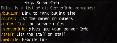 ServerInfo | SpigotMC - High Performance Minecraft Community