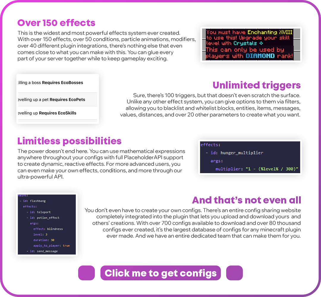 Actions [FREE] ⭕ Customize your server Create Scripts, Perks, Automations 50+ Plugin Hooks ...