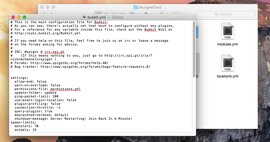 BungeeCord Installation [Mac] | SpigotMC - High Performance Minecraft ...