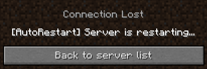 AutoRestart | SpigotMC - High Performance Minecraft Community
