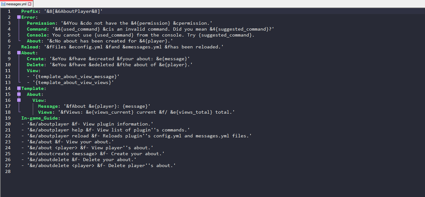 AboutPlayer Wiki | SpigotMC - High Performance Minecraft Software