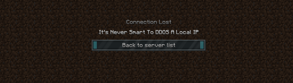 Minecraft DDOS | SpigotMC - High Performance Minecraft Community