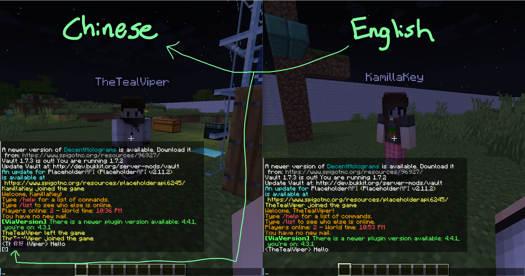 // MCTranslate | [1.19] | Automatically Translate Per Player ...