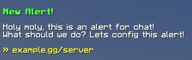 ChatAlerts - Ultimate Chat Announcements | SpigotMC - High Performance ...