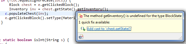 Solved - Getting a chest as an inventory on PlayerInteractEvent ...