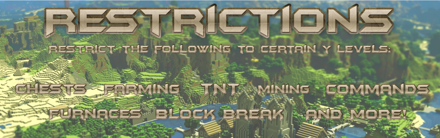 Restrictions | SpigotMC - High Performance Minecraft Software