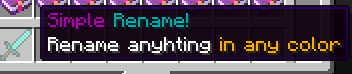 Simple Rename | SpigotMC - High Performance Minecraft Community