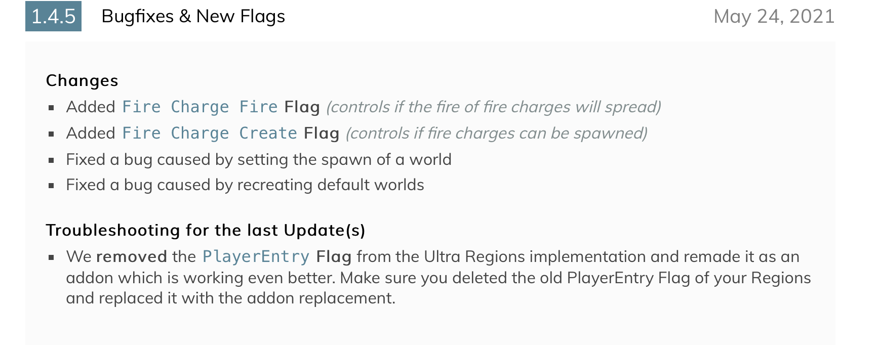 Ultra Regions - Bugfixes & New Flags | SpigotMC - High Performance ...