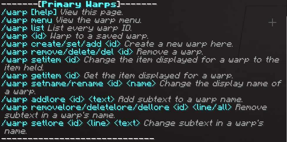 Primary Warps | SpigotMC - High Performance Minecraft Community