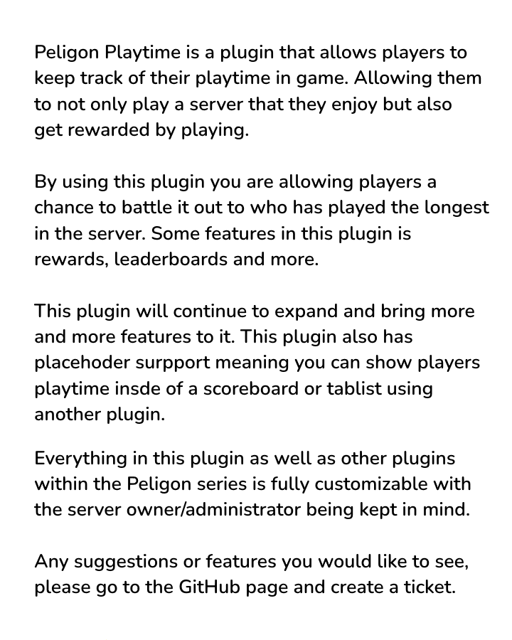 Peligon Playtime | SpigotMC - High Performance Minecraft Community