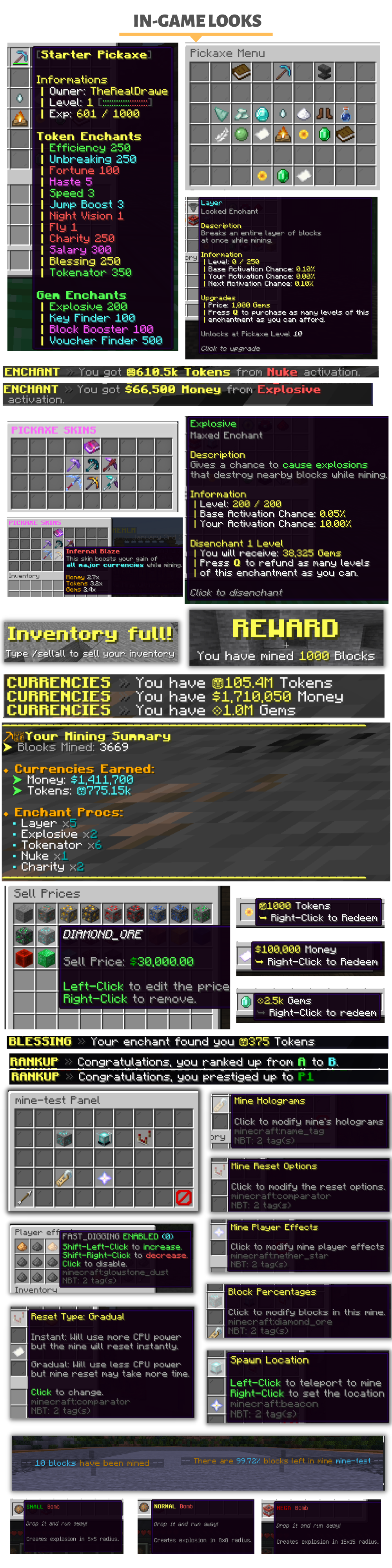 ⚡ X PRISON CORE ⚡ [1.13 - 1.21.8] ⭐ All-in-One ⭐15 Plugins in 1⭐NEW Infinite Enchants | SpigotMC ...