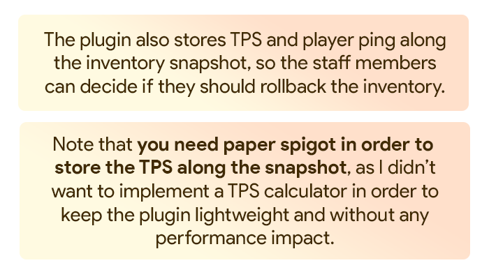 Inventory Rollback (IRB) | SpigotMC - High Performance Minecraft Software