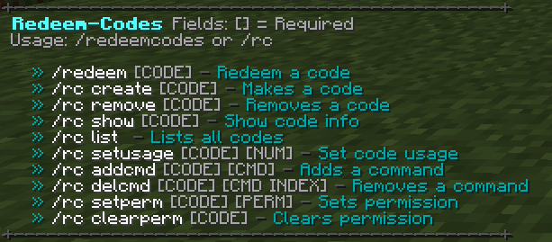 RedeemCodes | SpigotMC - High Performance Minecraft Community
